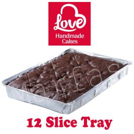 Love Handmade - Fudge Topped Brownie Tray Bake (12 Slice Tray)