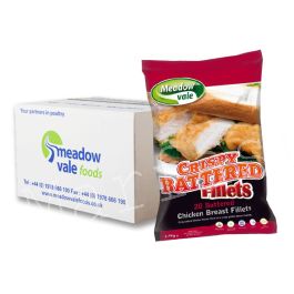 Meadow Vale - Battered Chicken Fillets (120g) x80 (Box)