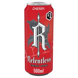 Relentless - Cherry 500ml (Price Marked) x12 (cans)