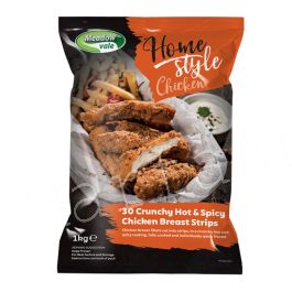 Meadow Vale - Hot & Spicy Crunchy Chicken Strips (1kg pkt)